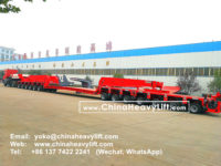400 ton Drop Deck with girder beam (Spread Loading Beam) for Gooseneck ...