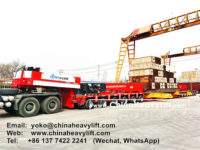 Loading test 400 ton Drop Deck with Spread Loading Beam, with Gooseneck ...