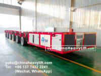 SPMT Self propelled modular trailer testing before delivery, compatible ...