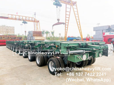 12 axle lines Hydraulic modular trailers compatible COMETTO multi axle ...