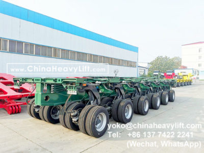 12 axle lines Hydraulic modular trailers compatible COMETTO multi axle ...