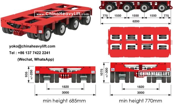 Modular Trailers, Hydraulic multi-axle Trailer – CHINA HEAVY LIFT ...
